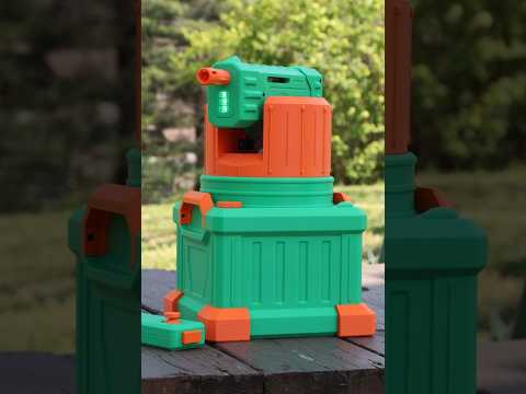 Remote-Controlled Water Turret | 3D Printed & CyberBrick Powered!