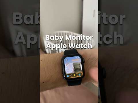 Baby Monitor with Apple Watch. Everything works through the Smart Home HomeKit 👶🍼