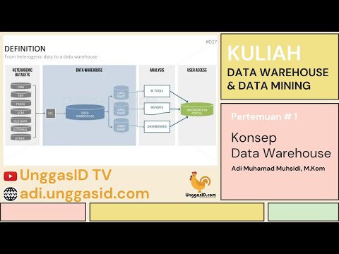 Kuliah Data Warehouse & Data Mining - 01. Konsep Data Warehouse