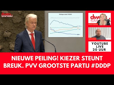 Nieuwe peiling! Kiezer steunt breuk. PVV grootste partij #DDDP