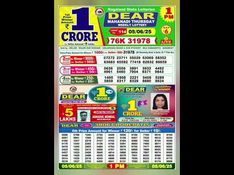 Nagaland State Lottery result today morning | lottery sambad live dear 1pm | lottery sambad nagaland