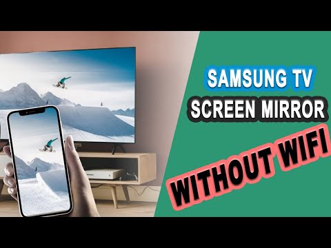 Screen Mirroring IPhone To Samsung TV Without WIFI