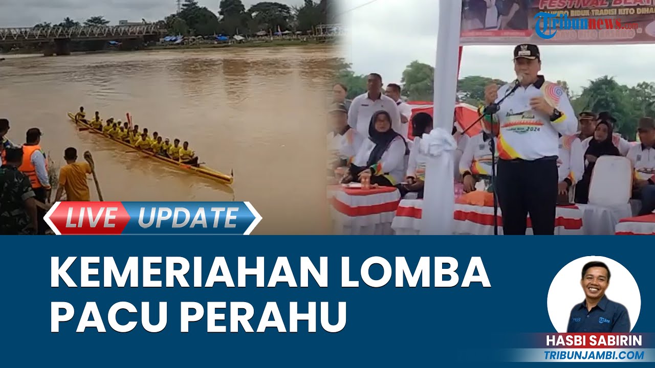 Lomba Pacu Perahu di Sungai Tembesi Berlangsung Meriah, Kegiatan ...