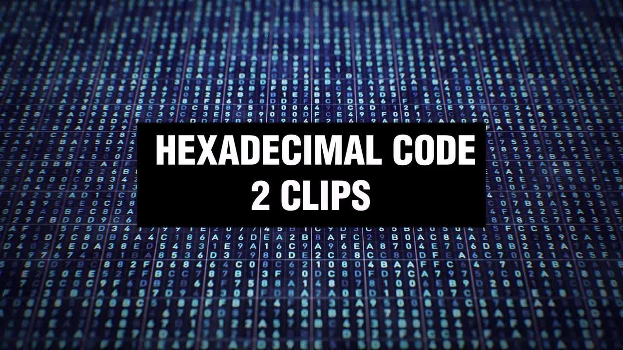 Hexadecimal Code Backgrounds Motion Graphics