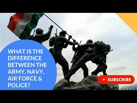What is the difference between the air force, navy, army and police? | SHOW ME ONE THING
