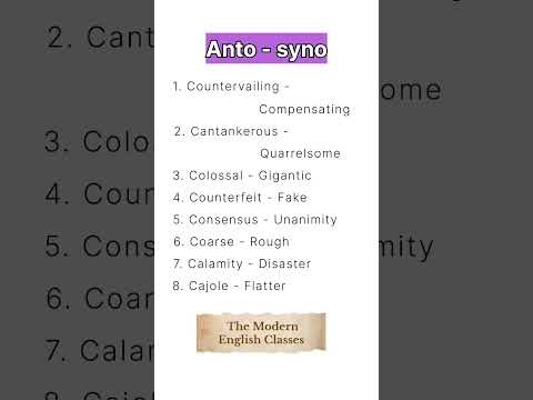 Antonyms synonyms #shortreels #new ##youtube #english #wirl #small #trend