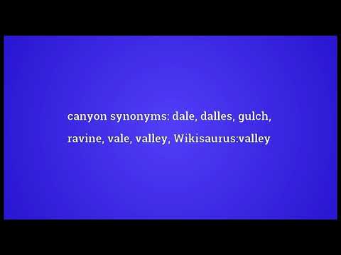 Canyon Meaning