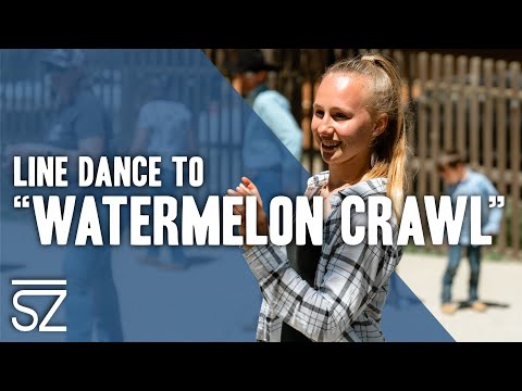 Line Dancing with Music to "Watermelon Crawl" by Tracy Byrd