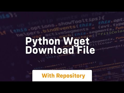 python wget download file