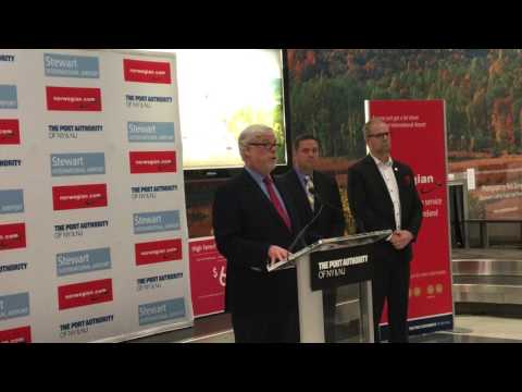 Patrick Foye welcomes non-stop Norwegian Air service to Stewart International Airport