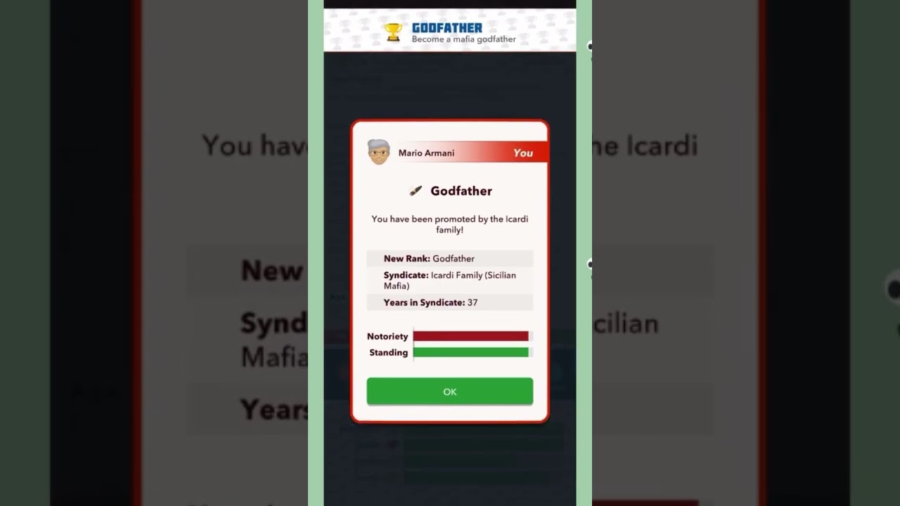 How to become a godfather in Bitlife | the godfather achievement #bitlife #100shorts2024