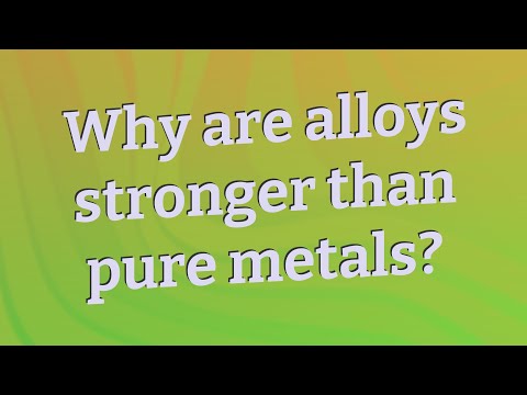 Why are alloys stronger than pure metals?