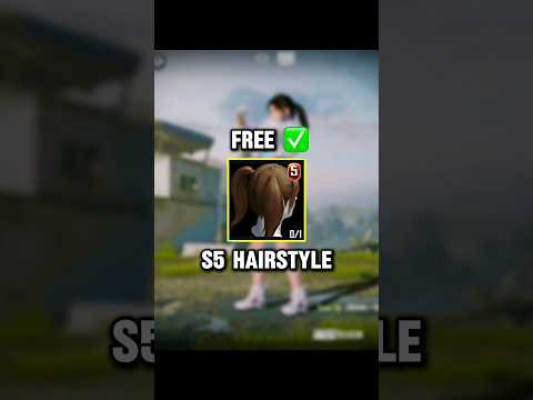 Free Unlock Season 5 Hairstyle Trick ✅ #pubgmobile #bgmi #tipsandtricks