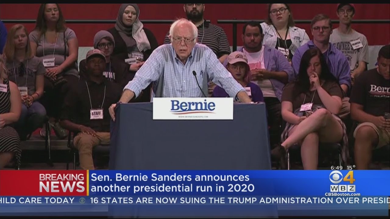 Bernie Sanders Launches Second Presidential Campaign