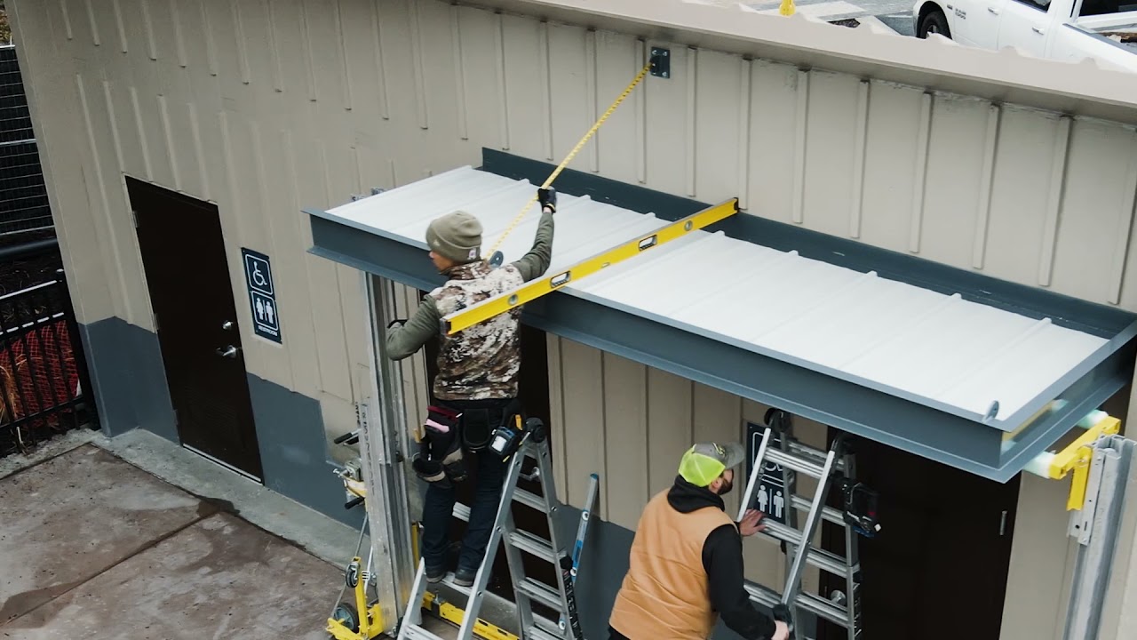 Architectural Aluminum Canopy Installation Made Simple