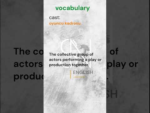 cast #english #b1english #vocabulary #pronounciation #englishb1 #englishvocabulary