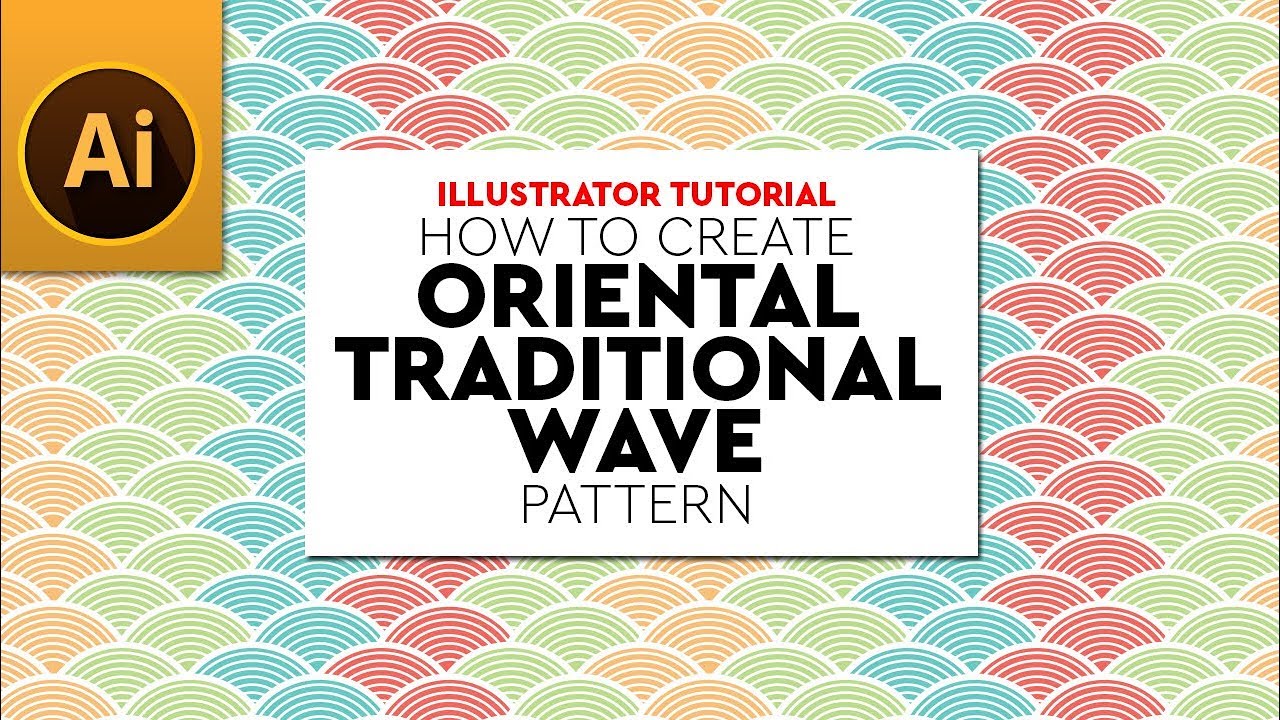 Create Oriental Traditional Wave Patterns in Illustrator Tutorial