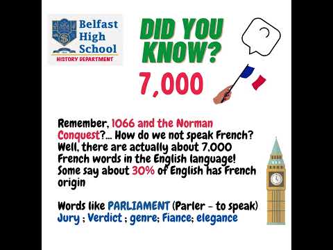 HOW MANY FRENCH WORDS ARE IN THE ENGLISH LANGUAGE?