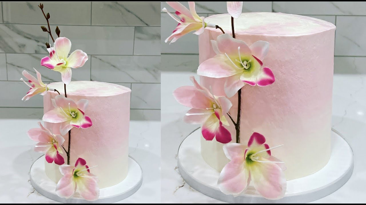Easy watercolour cake | Cake decorating tutorials | Sugarella Sweets