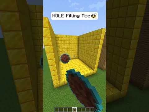 Minecraft HOLE Filling Mod🤯 (Sigma Boy) #shorts