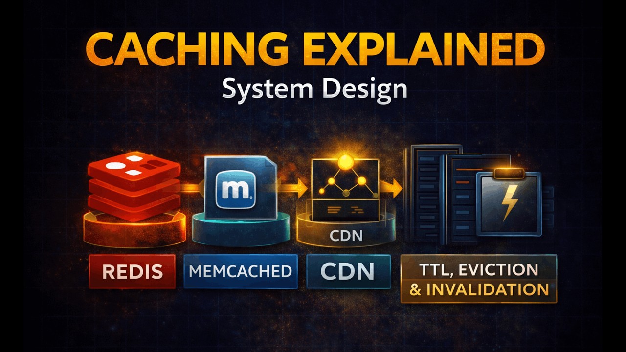 Caching & Performance for System Design | Cache-Aside, TTL, Redis, Memcached, CDN