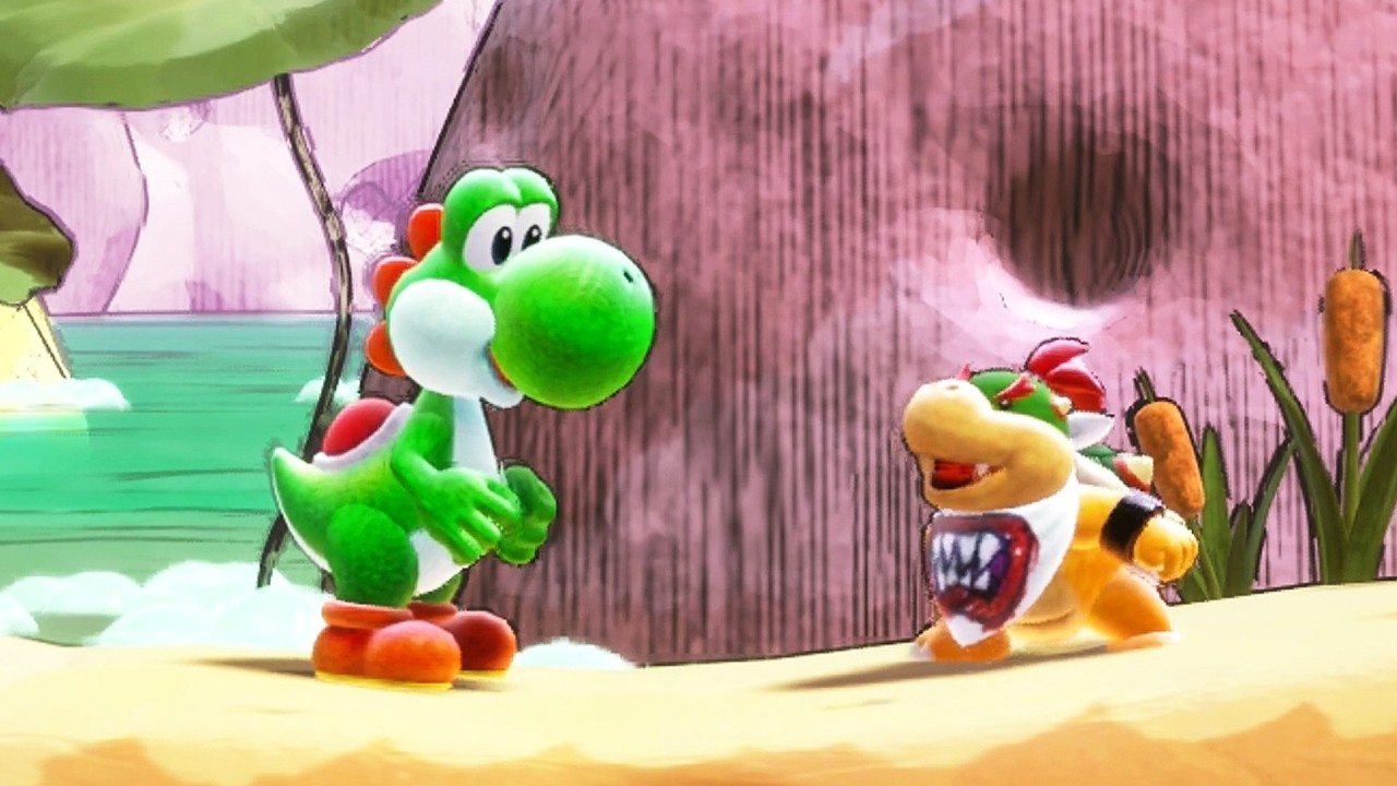 Yoshi and the Mysterious Book - Yoshi saves Bowser Jr and Kamek (4K)