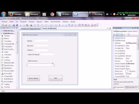 Ejemplo Datos Personales. | Creativos Videos Tutoriales