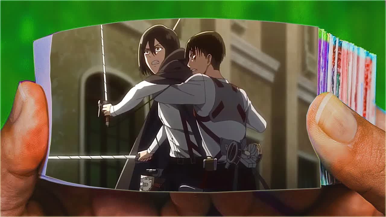 Flip Book | everytime Levi calms down Mikasa
