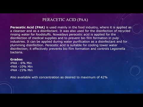 Peracetic Acid PAA - Peroxyacetic acid Latest Price, Manufacturers ...