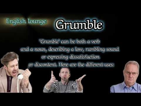 Grumble|Learn English by building Vocabulary Words|English