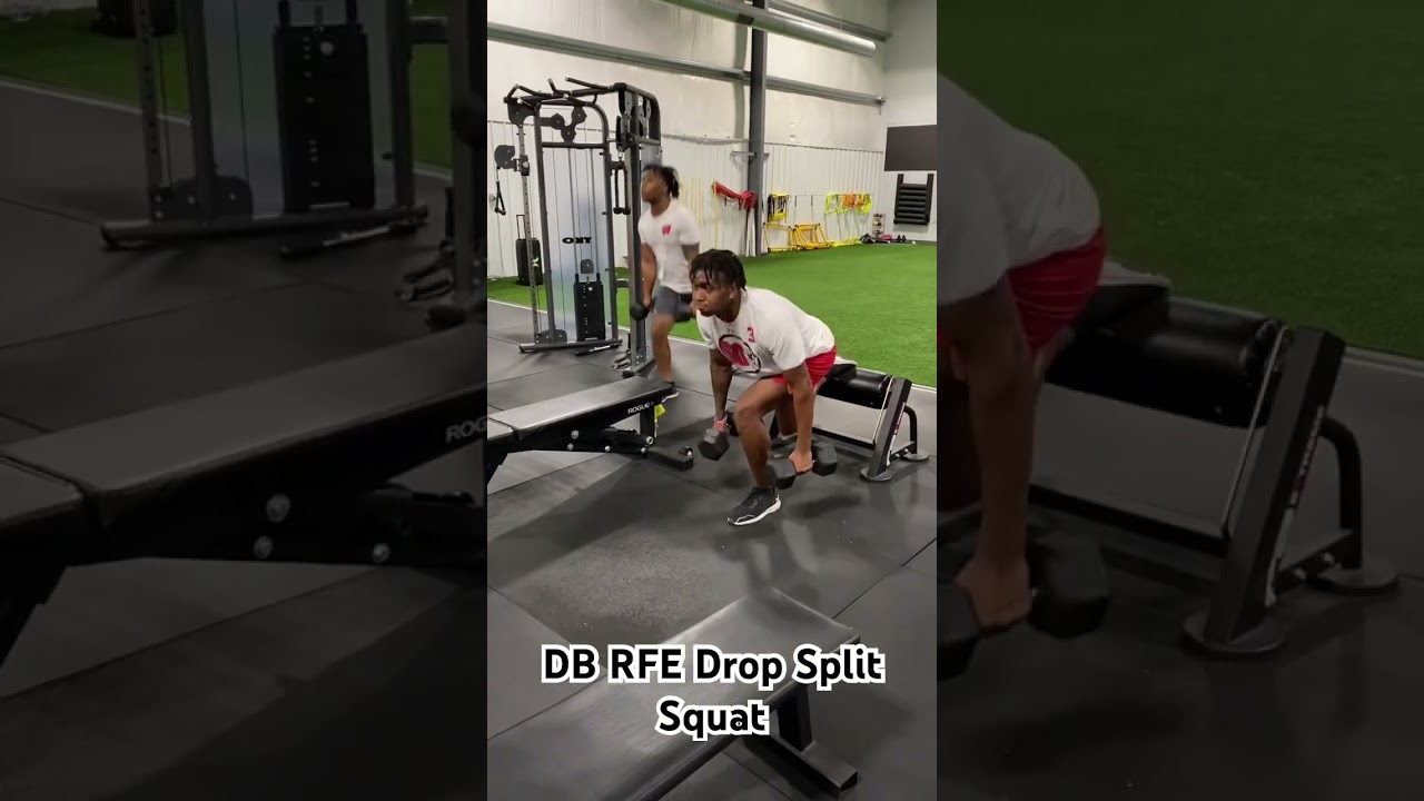 DB RFE Drop Split Squat