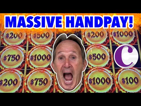 HUGE ORBS = HUGE HANDPAY! MASSIVE JACKPOT Golden Century Dragon Cash $50 a Spin! Cosmo Las Vegas
