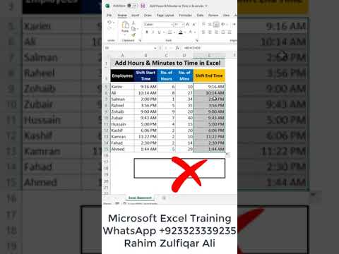 Add Hours & Minutes to Time in Microsoft #Excel #Shorts