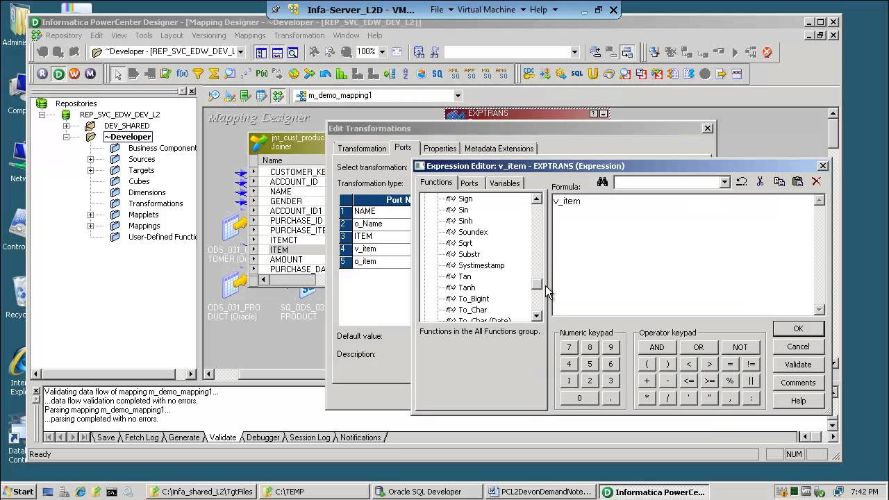 Creating User Defined Functions in PowerCenter