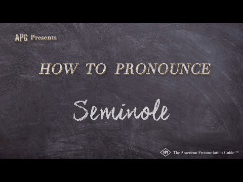 How to Pronounce Seminole (Real Life Examples!)