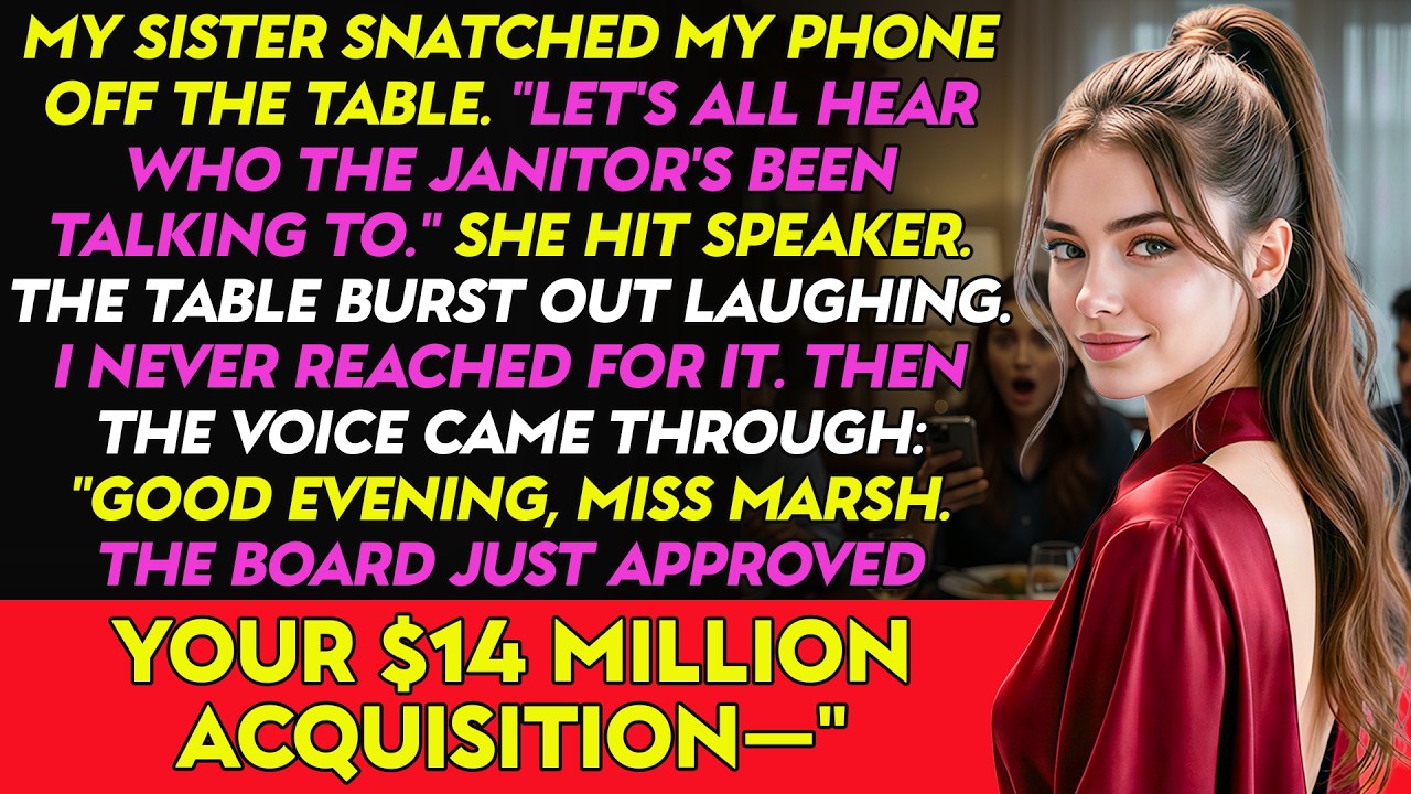 My Sister Put My Phone on Speaker to Mock Me at Dinner — She Had No Idea Who Was Calling