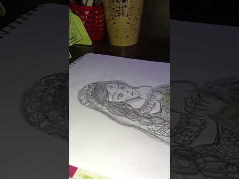 rajasthani girl drawing # art
