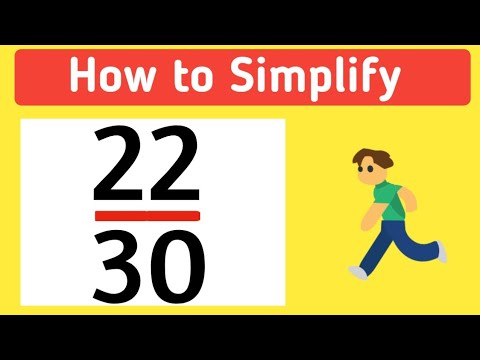 How to Simplify the Fraction 22/30