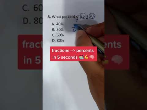 430(M) Trick to convert fractions to Percent or decimals!