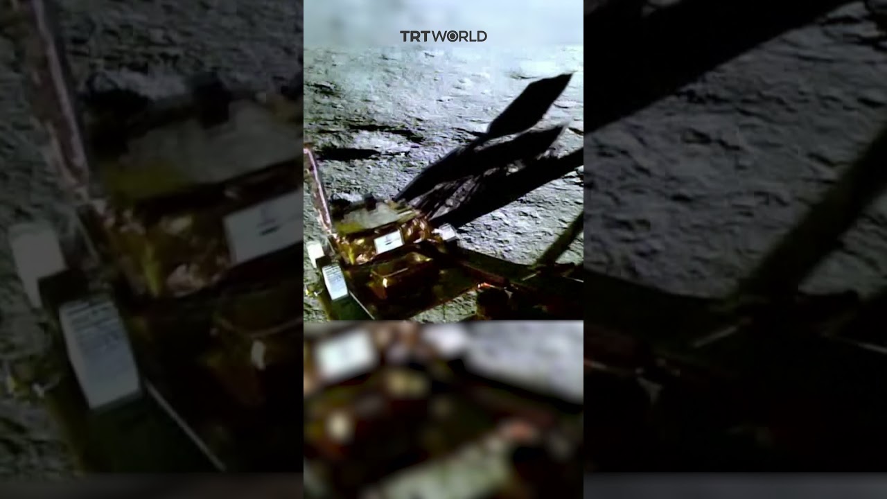 India’s Chandrayaan-3 rover takes first steps on the moon