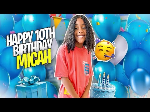 MICAH'S 10TH BIRTHDAY SURPRISE! ???????? | FAMILY VLOG
