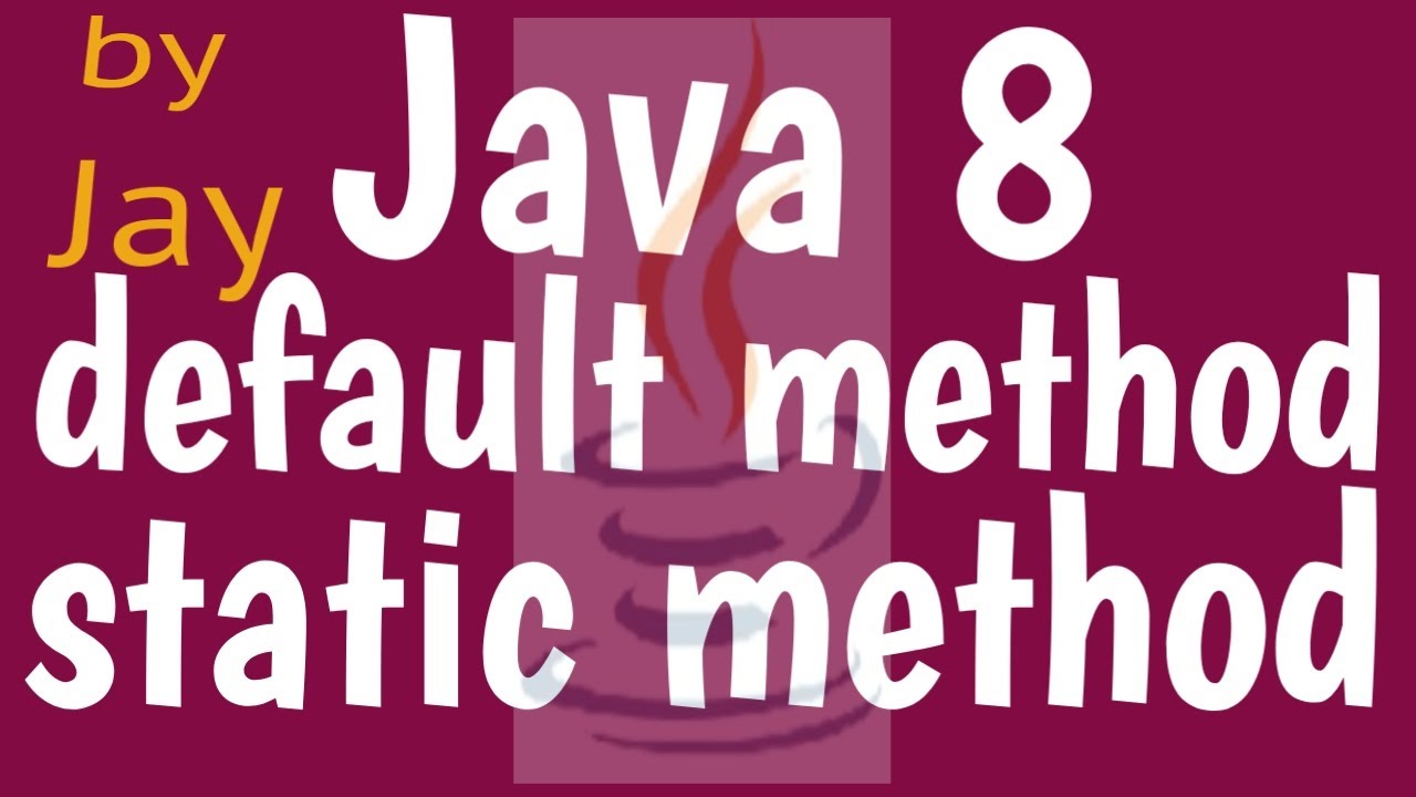 default method and static method in interface in java 8 | java 8 new features | java by ponnam jay |