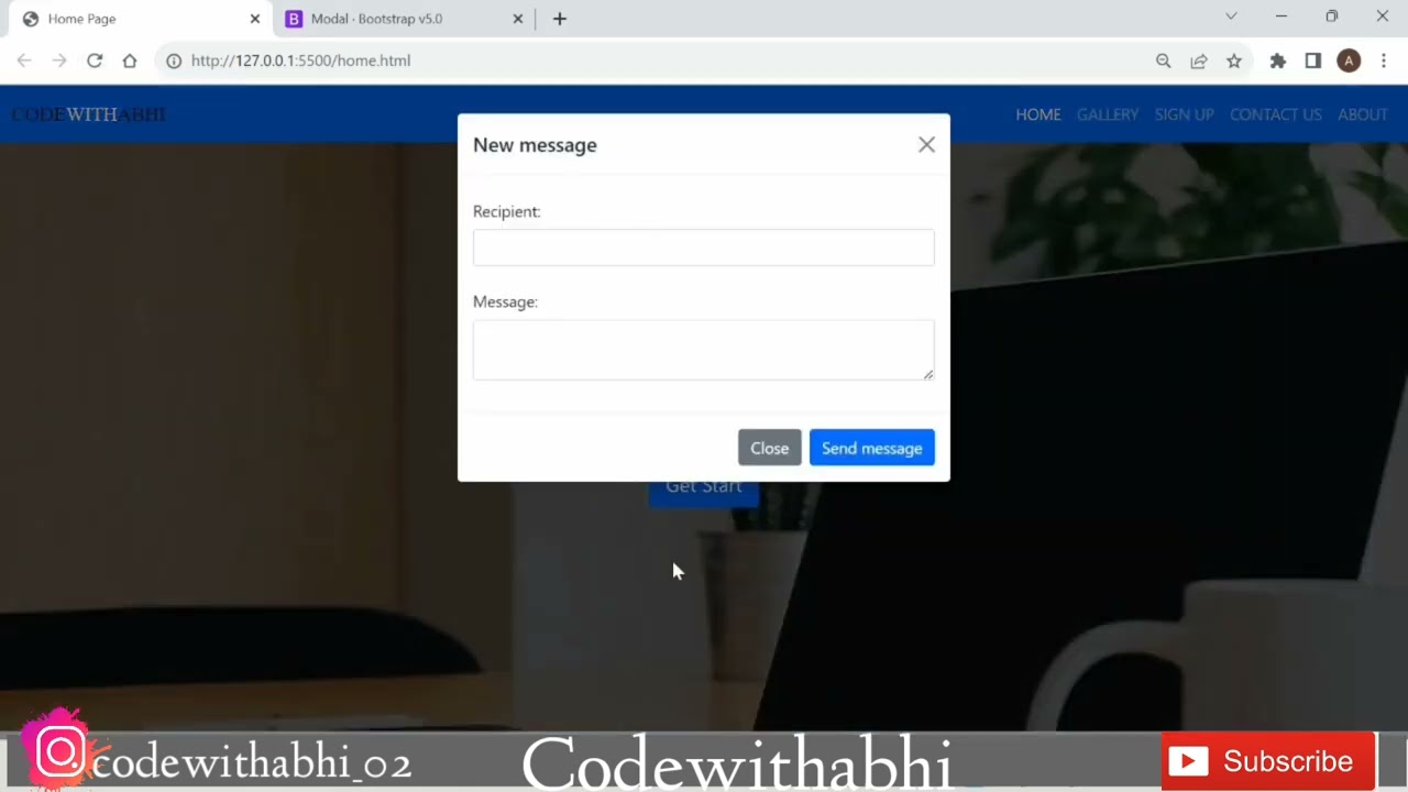bootstrap modal | how to create a modal in bootstrap