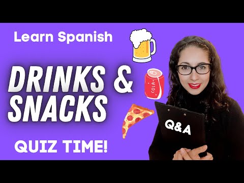 Essential Spanish Drinks & Snacks Vocabulary Quiz for Beginners: Boost your language skills
