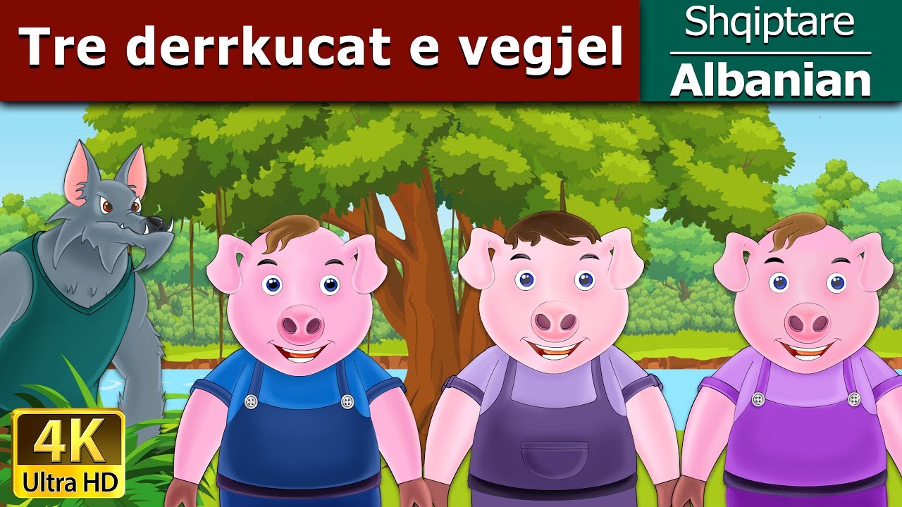 Tre derrkucat e vegjel | Three Little Pigs in Albanian | @AlbanianFairyTales