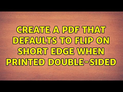 Create a PDF that defaults to flip on short edge when printed double-sided