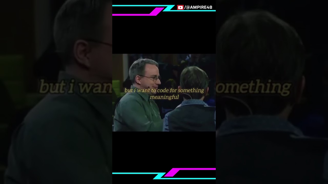 Git Exists Because Linus Torvalds Wanted Peace 😂 | #ampire48 #linux #git #linustorvalds #coding