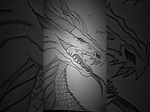 Dragon portrait#mysketch #sketchbook#art#dragonart#easysketch#easydrawingforkids