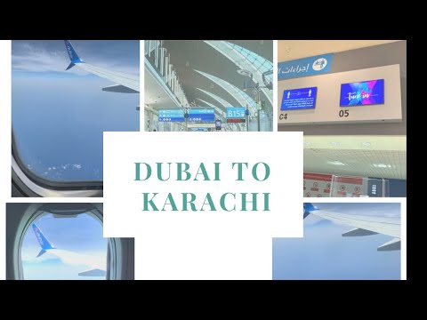 Dubai to Karachi Travell vlog | Dubai to Karachi fly with flydubai | Dubai to Pakistan |by aimlife