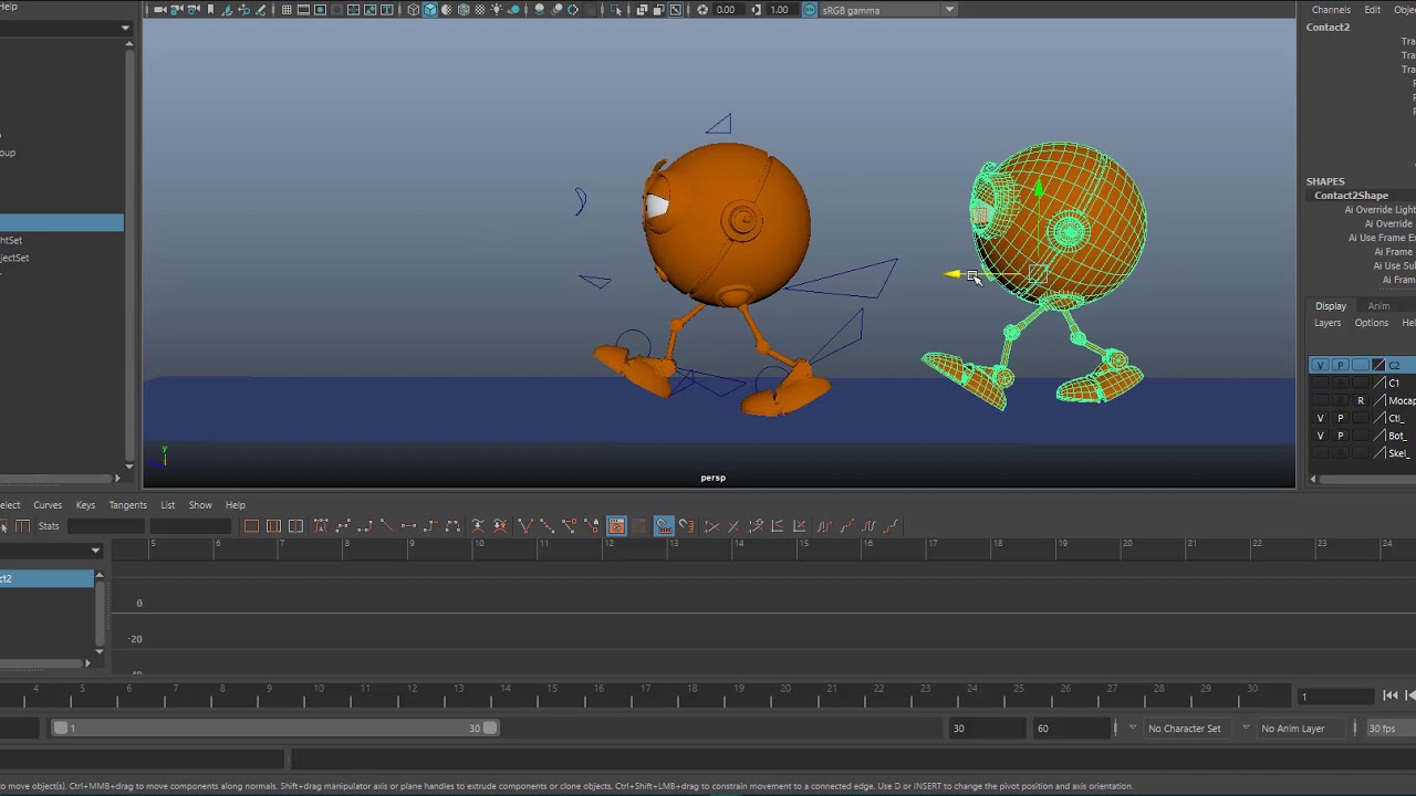 Simple Bot Walk Cycle Demo